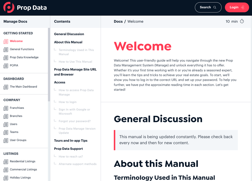 Prop Data Manage - Online Manual