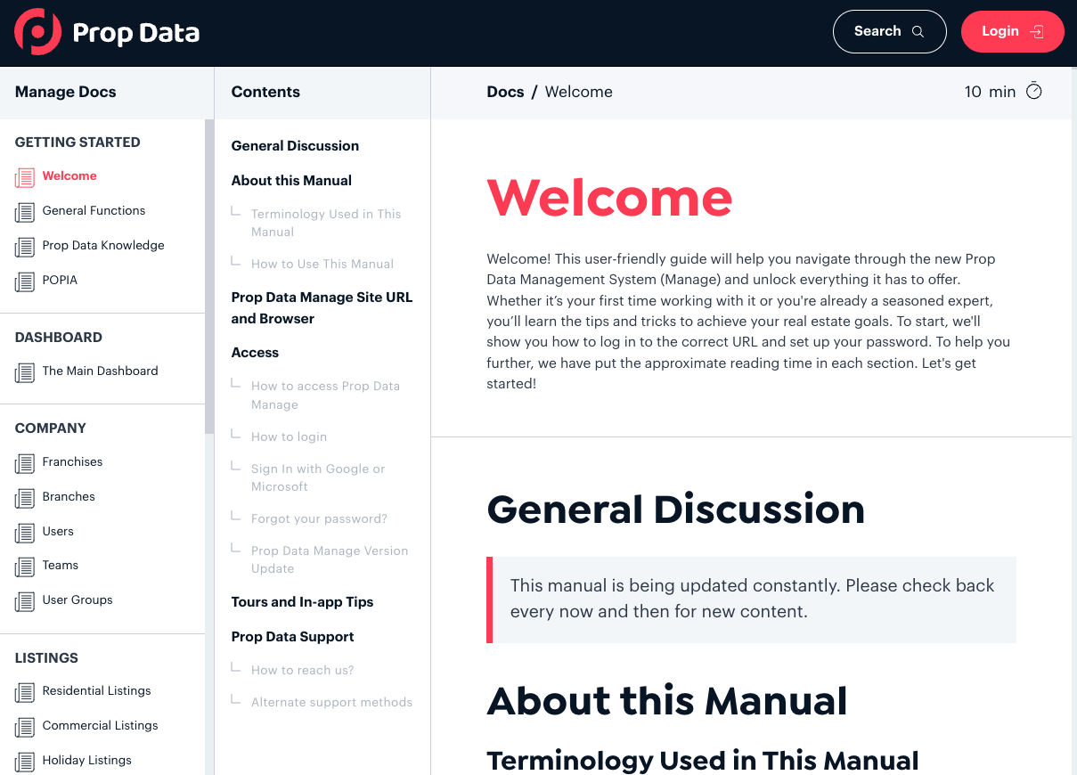 Prop Data Manage - Online Manual